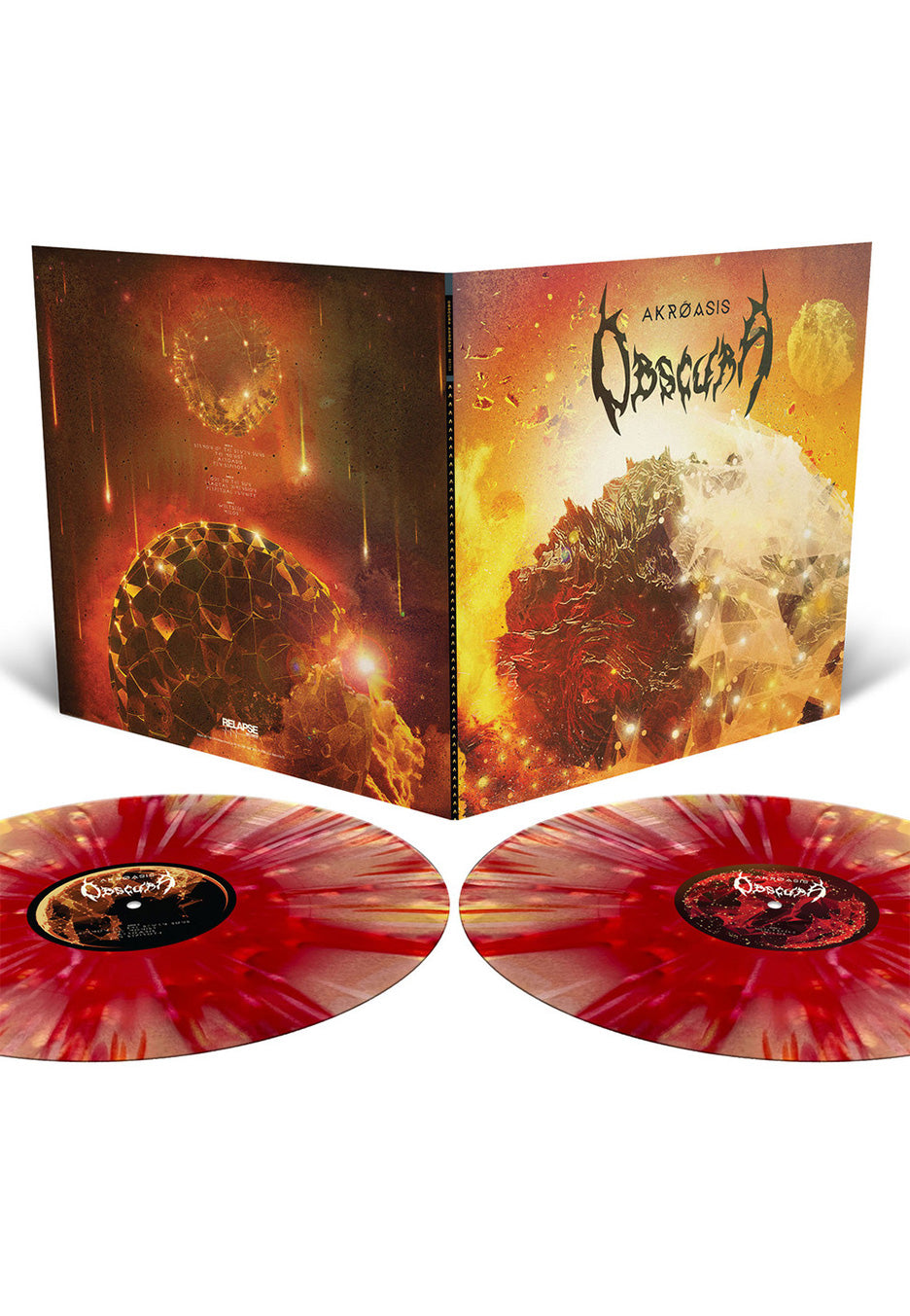 Obscura - Akroasis Red/Yellow/Bone - Splattered 2 Vinyl | AFM Records